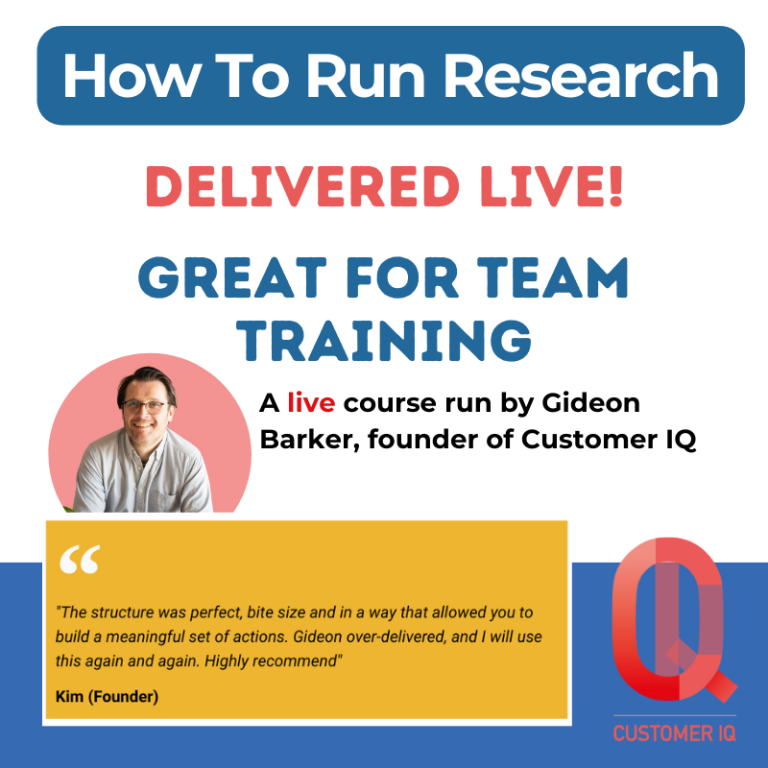 How To Run Research: Live! (Delivered live)